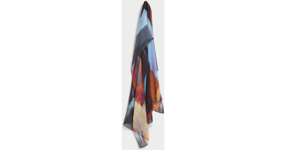 The Artists Label Awaken Lightweight Scarf in White | Lyst