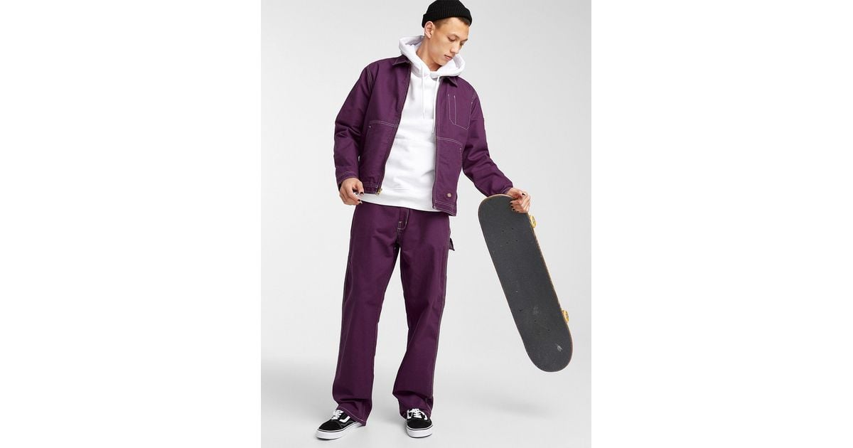 Dickies Plum Carpenter Pant Straight Fit in Purple for Men | Lyst Canada