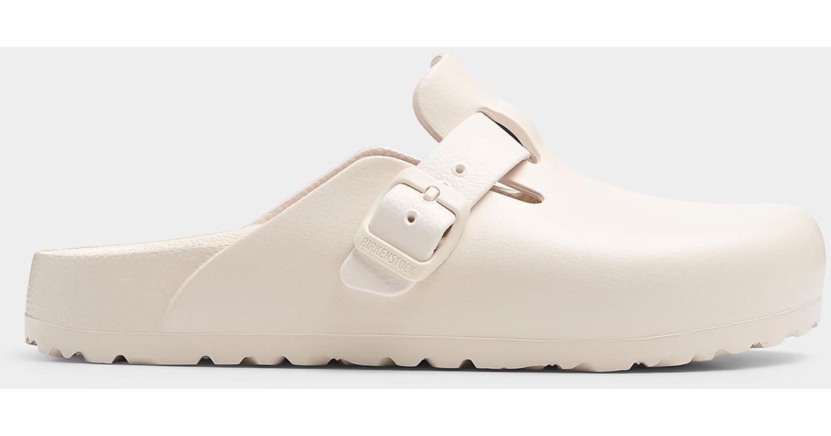 Birkenstock Boston Eva Mules Women in White | Lyst