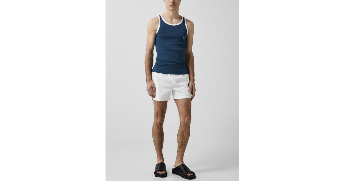 Ron Dorff Side Stripes Training Short in Blue for Men | Lyst