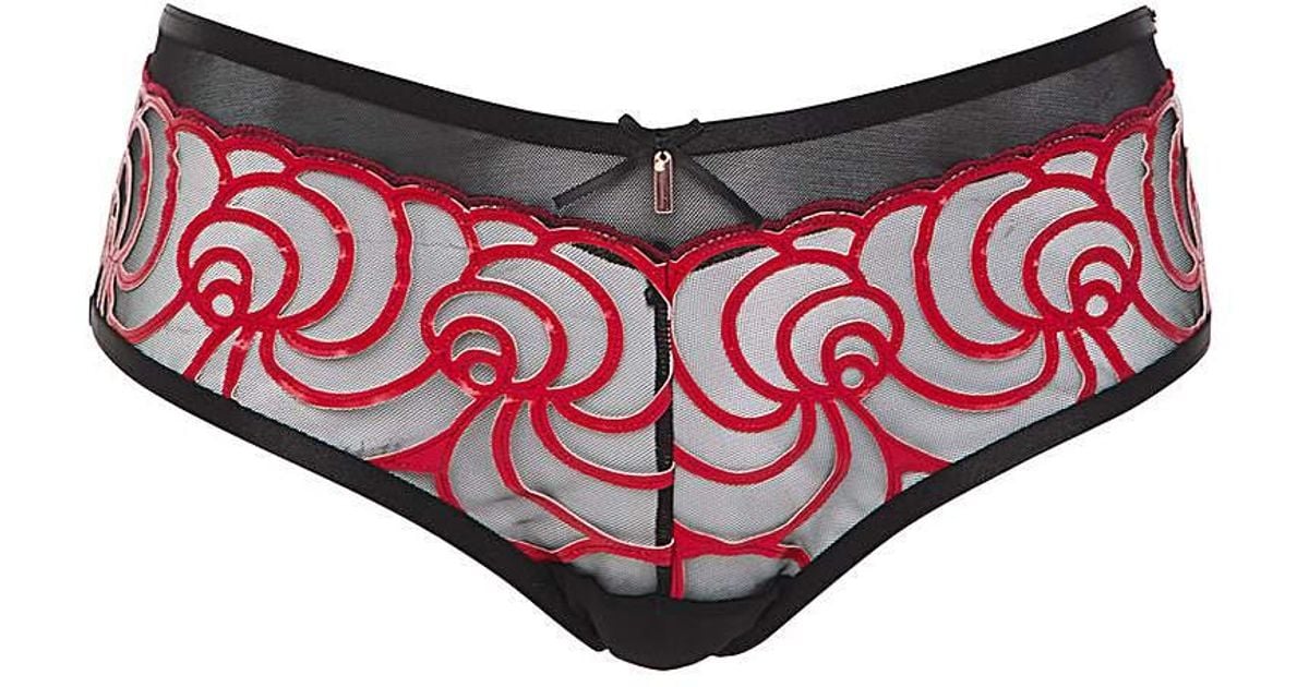 Figleaves Rockstar Brazilian Brief in Red | Lyst UK