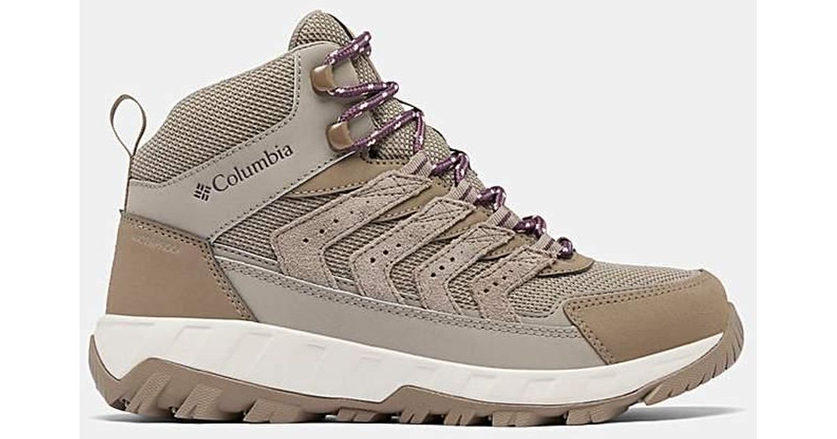 Columbia Columbia Strata Trail Waterproof Boots in Natural | Lyst UK