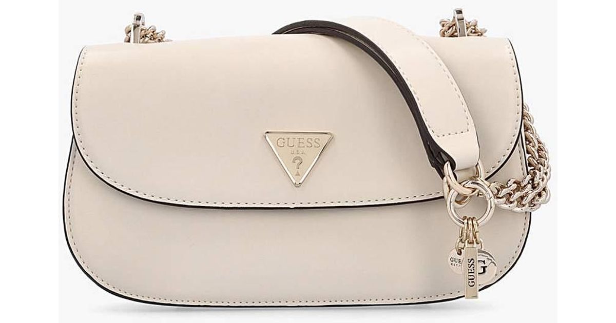 Guess Daryna Cross-Body Bag in Natural | Lyst UK