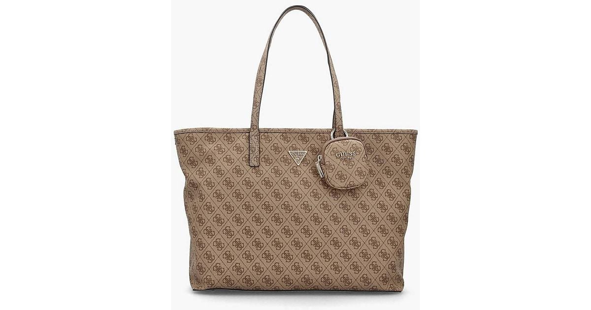 Guess Large Power Play Ii Tech Tote Bag in Brown | Lyst UK