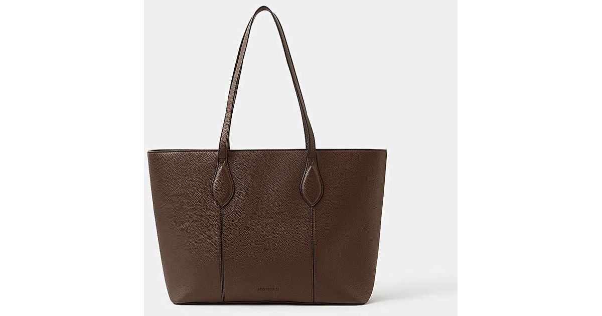 Accessorize Laptop Tote Bag in Brown | Lyst UK