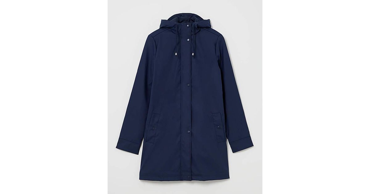 Simply Be Rubberised Mac in Blue | Lyst UK