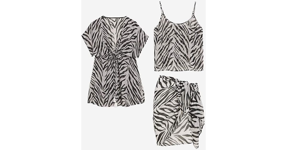 Simply Be 3 Piece Beach Bundle in Metallic | Lyst UK