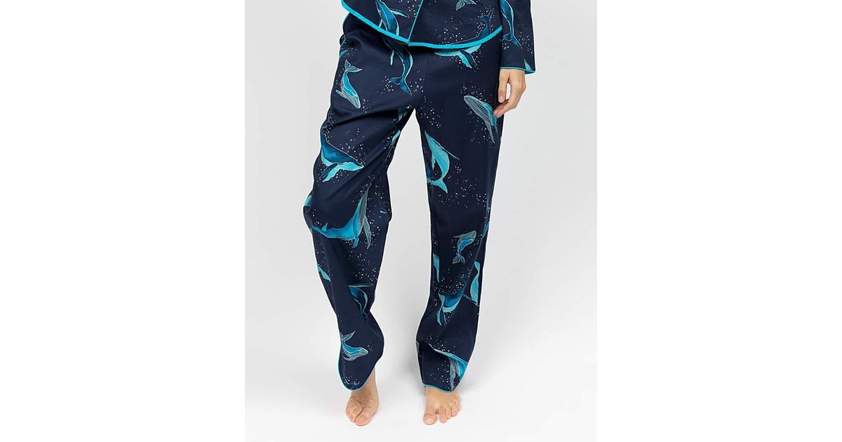 Cyberjammies Whale Pyjama Pant in Blue | Lyst UK
