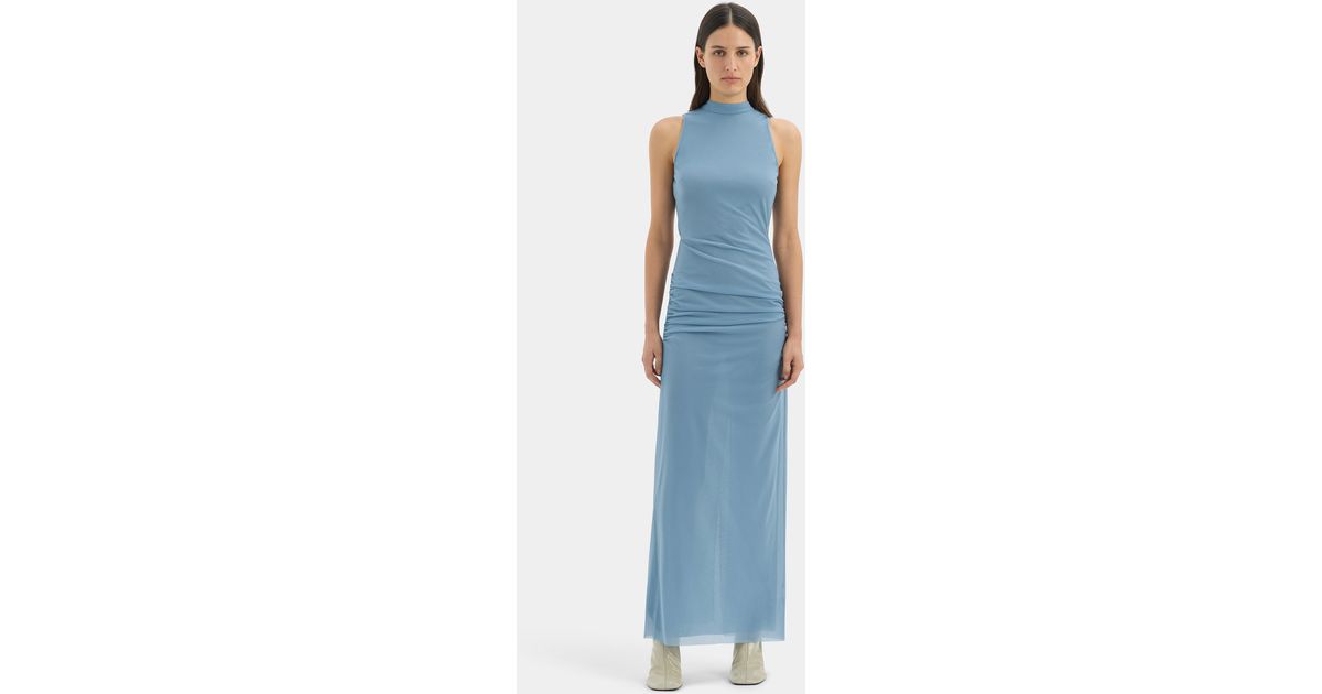 SIR. Ruby Open Back Gown in Blue | Lyst