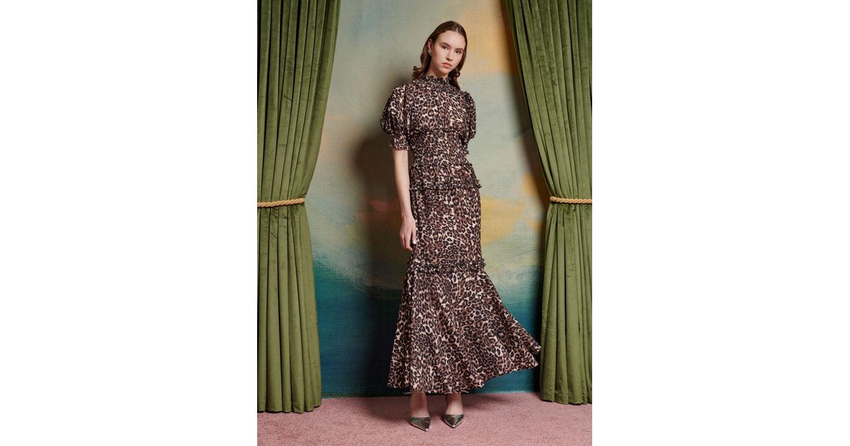 Sister Jane Lise Leopard Maxi Dress in Green | Lyst