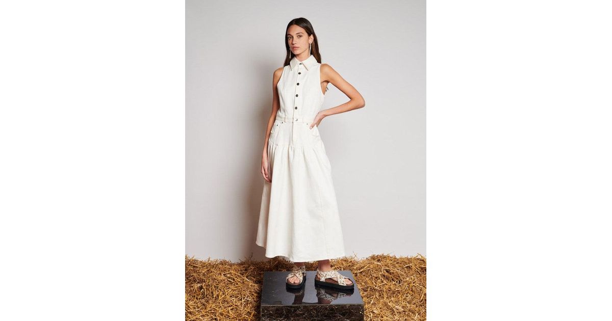 Sister Jane Ghospell Darby Midi Dress in White | Lyst