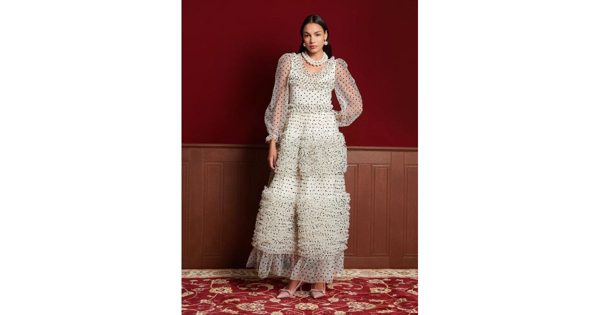 Sister Jane Dream Countess Tulle Maxi Dress in Red | Lyst UK