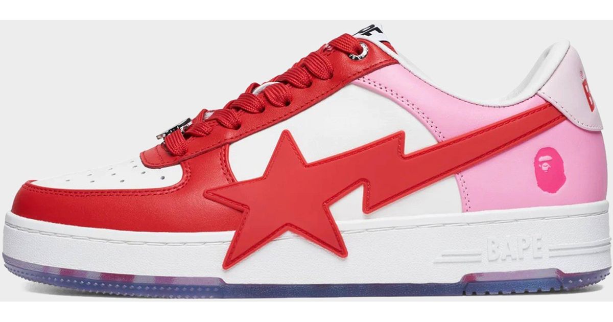 A Bathing Ape Bape Sta Os in Red for Men | Lyst UK
