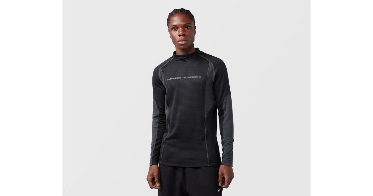 Nike Tech Base Layer Long Sleeve Top in Black for Men | Lyst UK