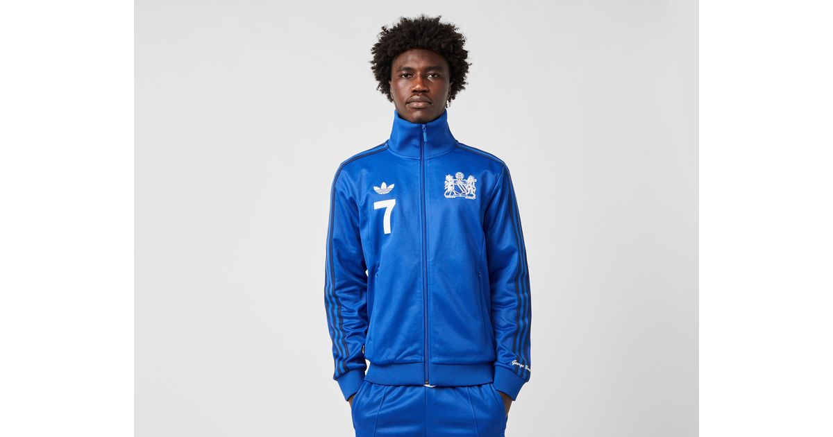 adidas Mufc George Best Track Top in Blue for Men | Lyst UK