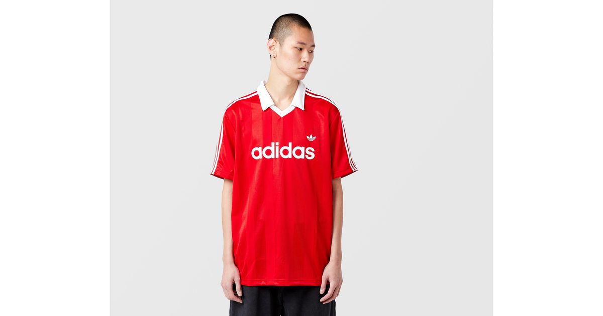 adidas Originals Archive Collar Jersey in Red for Men | Lyst UK