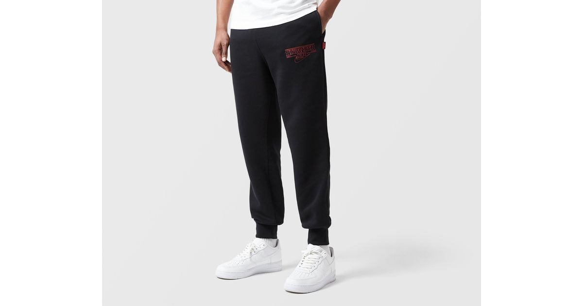 Nike X Stranger Things Swoosh Jogger in Black for Men | Lyst UK