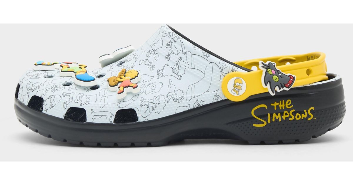 Crocs™ X The Simpsons Classic Clog in White for Men | Lyst UK