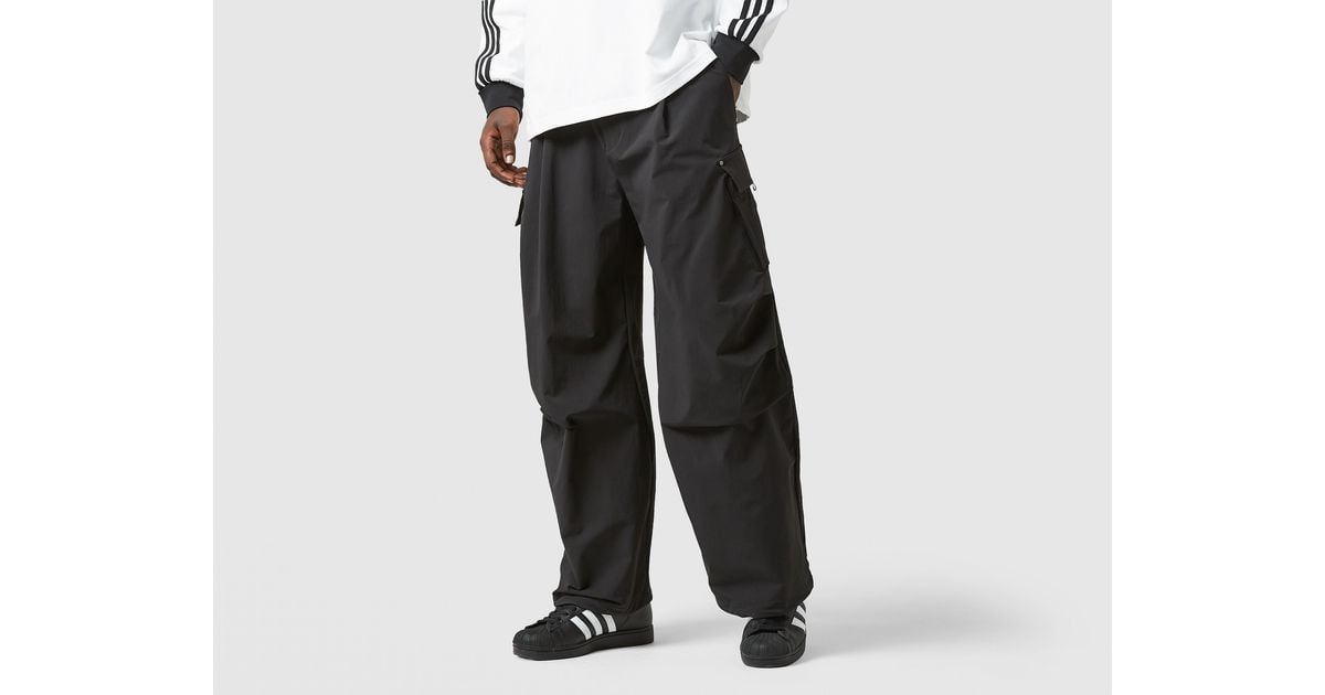 adidas Originals Premium Essentials Utility Cargo Pants in Black for ...