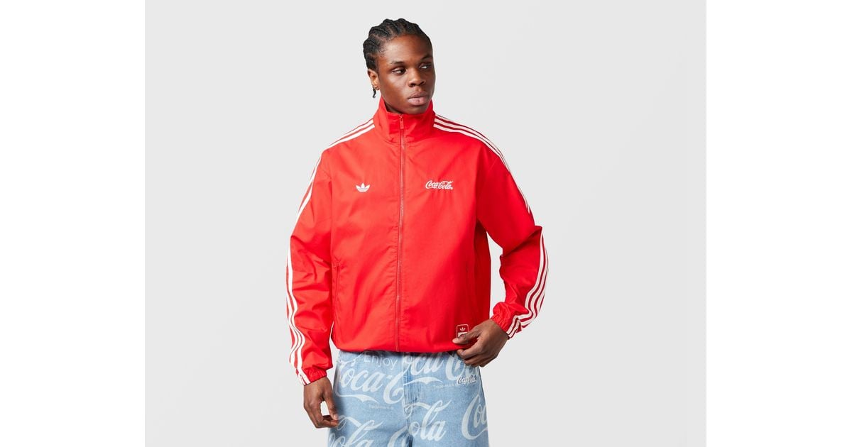 adidas Originals X Coca-Cola Firebird Track Top in Red for Men | Lyst UK
