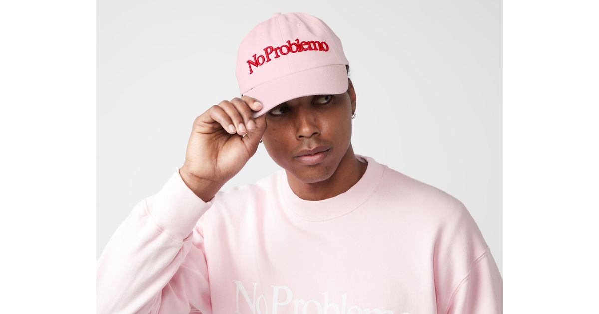 No Problemo Logo Cap in Pink | Lyst UK