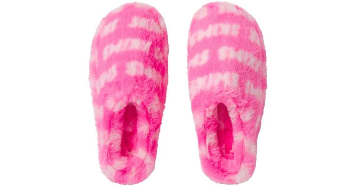 Skims Valentine'S Logo Slipper in Pink | Lyst