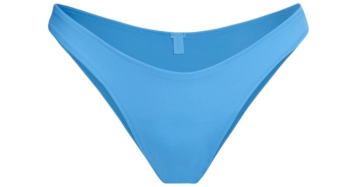 Skims Dipped Bikini Bottom in Blue | Lyst