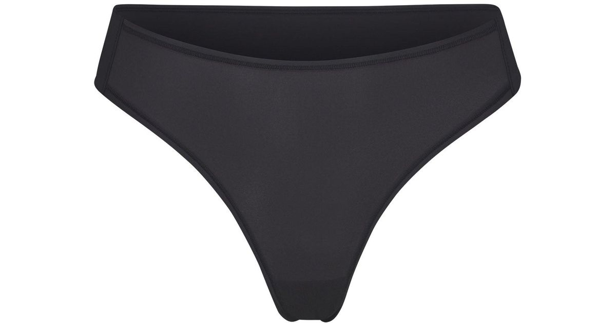 Skims Adaptive Fits Everybody Thong in Black | Lyst