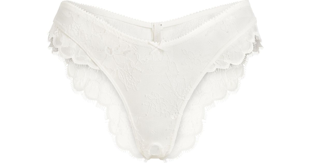Skims Crotchless Tanga in White | Lyst