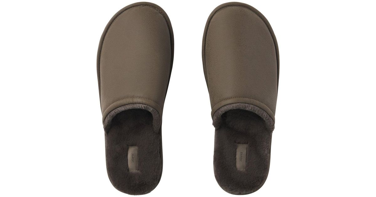 Skims Faux Shearling Slipper in Brown for Men | Lyst