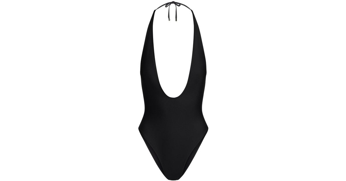 Skims Deep Plunge One Piece in Black | Lyst
