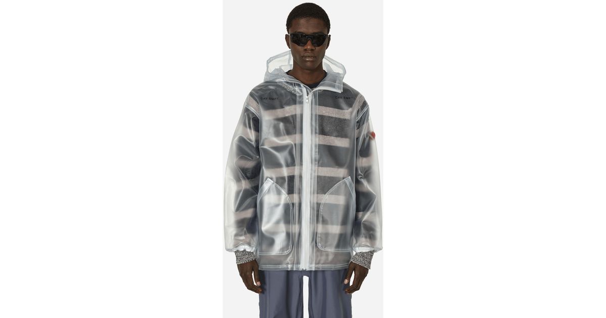 Cav Empt Pvc Hood Zip Jacket in Gray for Men | Lyst