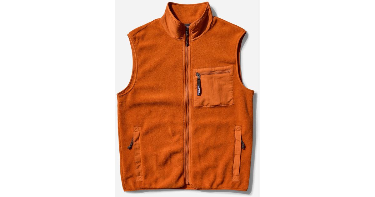 Patagonia Synch Vest Redtail Rust in Orange for Men | Lyst