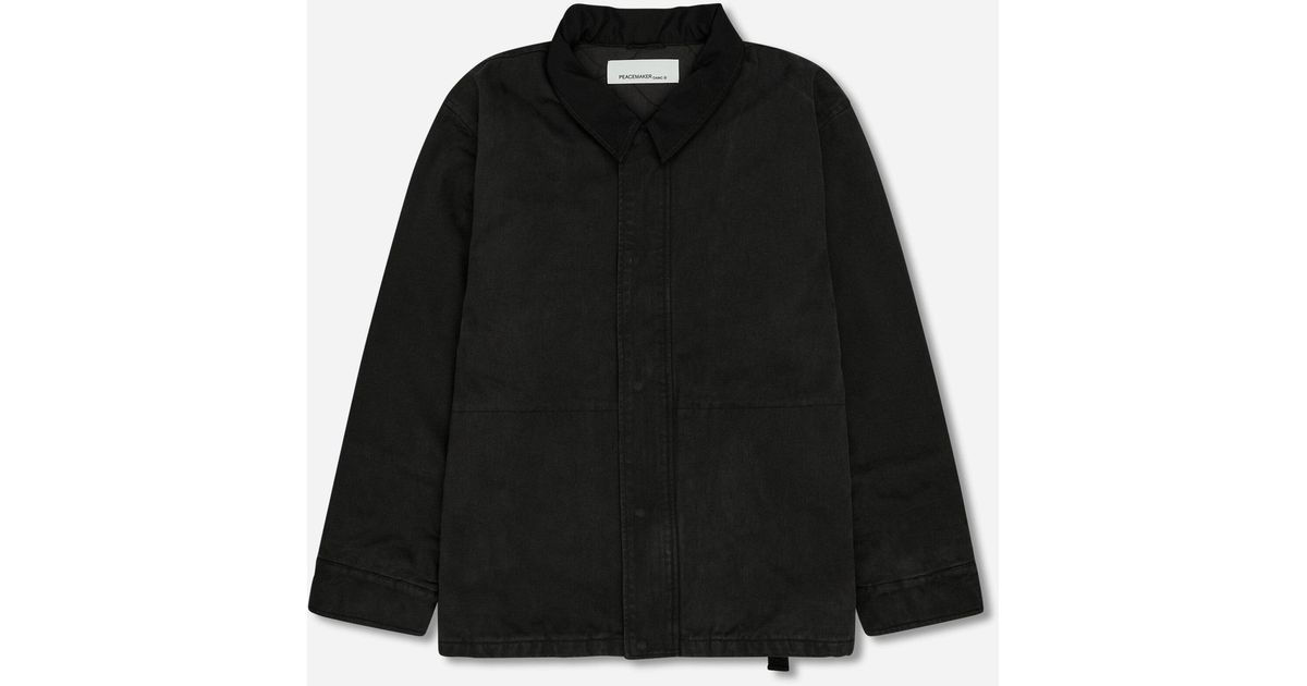 Oamc Peacemaker Men S Chore Jacket in Black for Men | Lyst