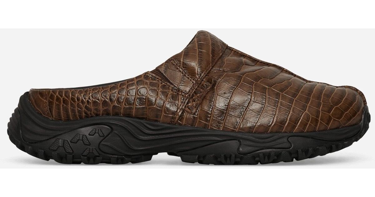 Clarks S Martine Rose Croc Clogs in Brown | Lyst