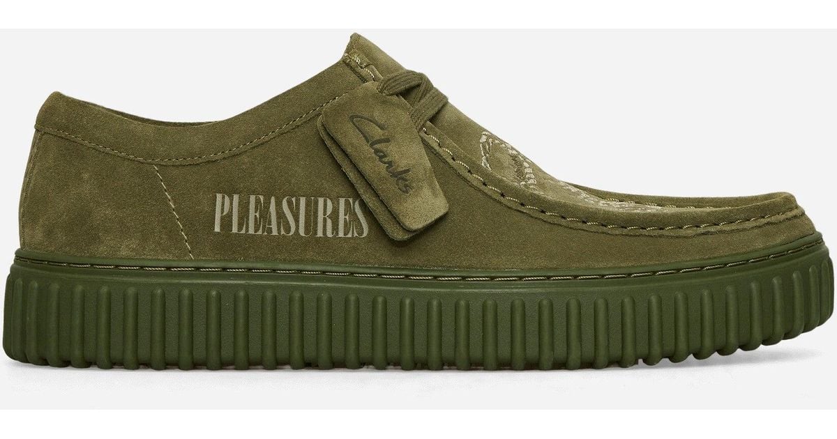 Clarks Pleasures Torhill Low Boots in Green for Men | Lyst