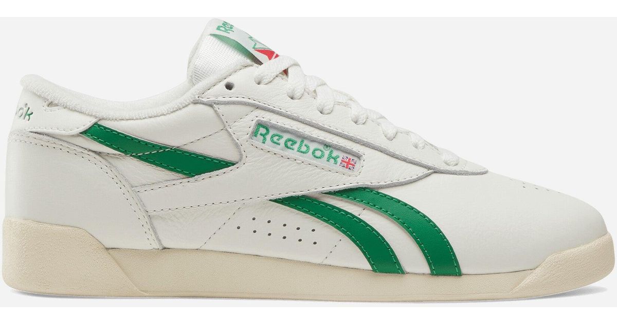 Reebok S Freestyle Low Sneakers Chalk Glen Paper in Green | Lyst UK