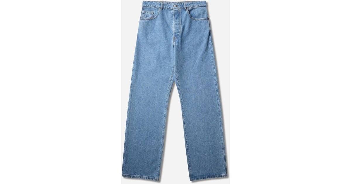 Dries Van Noten S Straight Leg Jeans Light in Blue for Men | Lyst