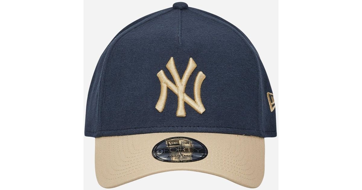 KTZ New York Yankees Moleskin Crown 9Forty A-Frame Adjustable Cap in ...