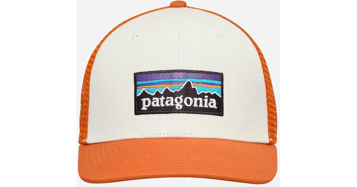 Patagonia P-6 Logo Trucker Hat Redtail Rust in Blue for Men | Lyst