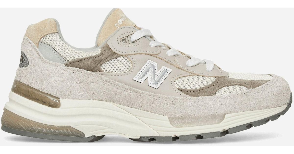 New Balance Made In Usa 992 Sneakers Moonrock / Mushroom in White for ...