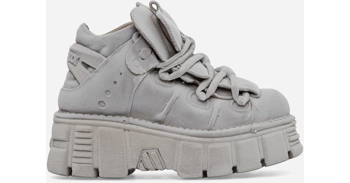 New Rock Platform Ankle Boots in Gray for Men | Lyst