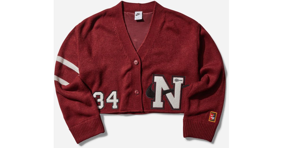 Nike S Yoon Ahn Cardigan Dark Team in Red | Lyst UK