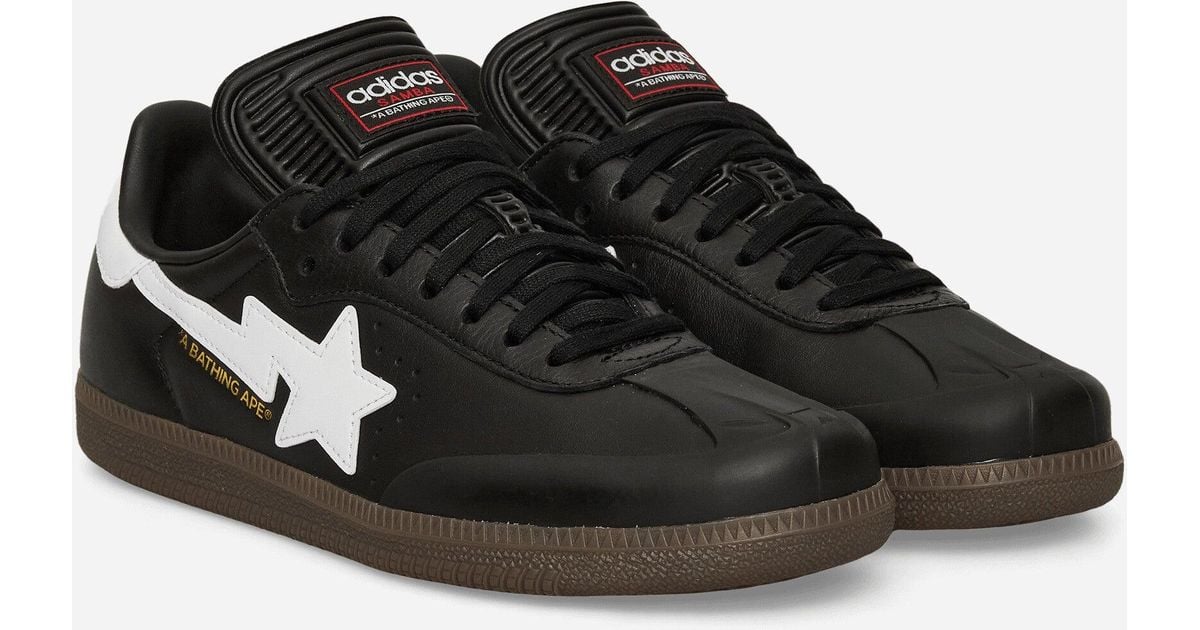 adidas Bape Samba Sneakers Core Cloud in Black for Men | Lyst UK