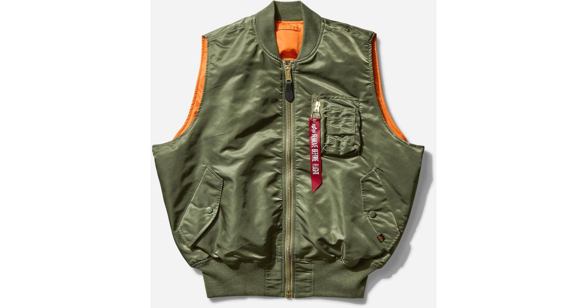 Alpha Industries Men S Ma-1 Heritage Vest Sage in Green for Men | Lyst UK