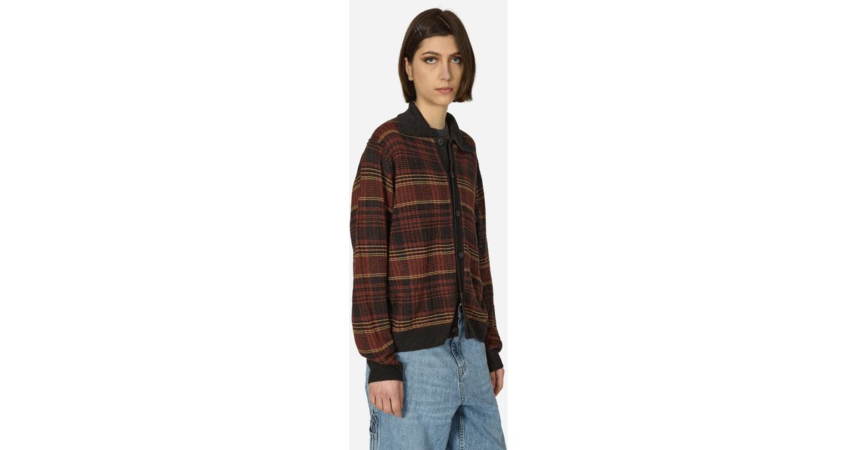 Our Legacy Evening Polo Rust Geezer Check in Brown | Lyst