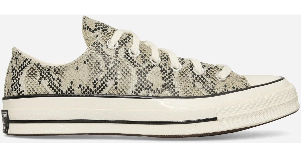 Converse Chuck 70 Faux Snakeskin Sneakers Pale Surplus / Egret / Black ...