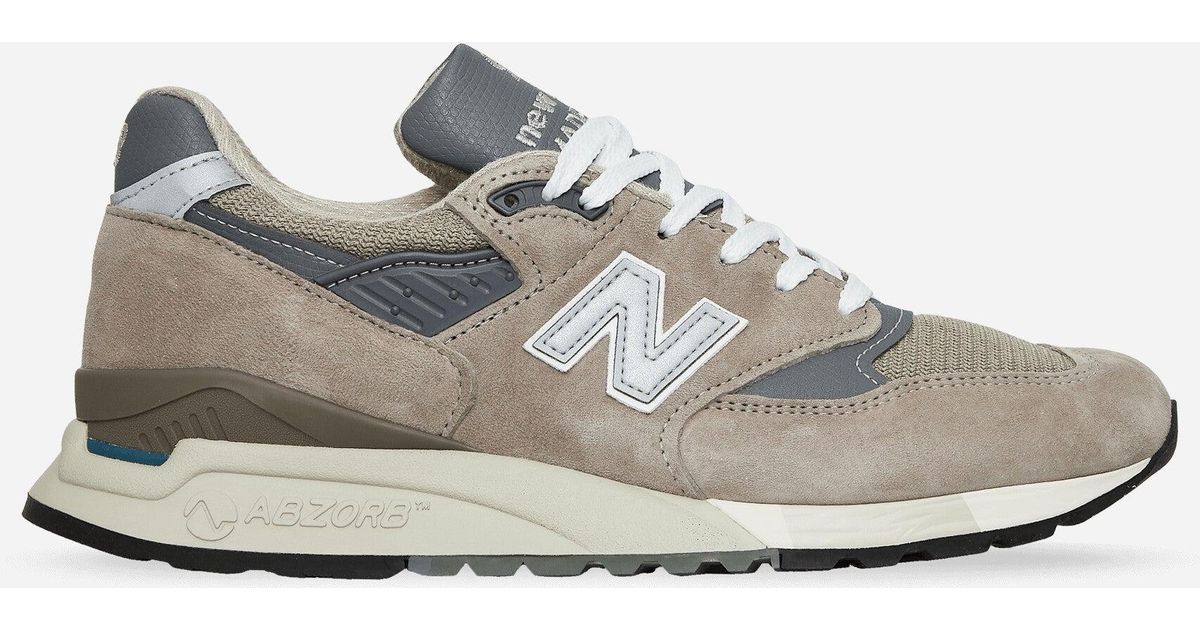 New Balance Made In Usa 998 Sneakers / Silver in White for Men | Lyst