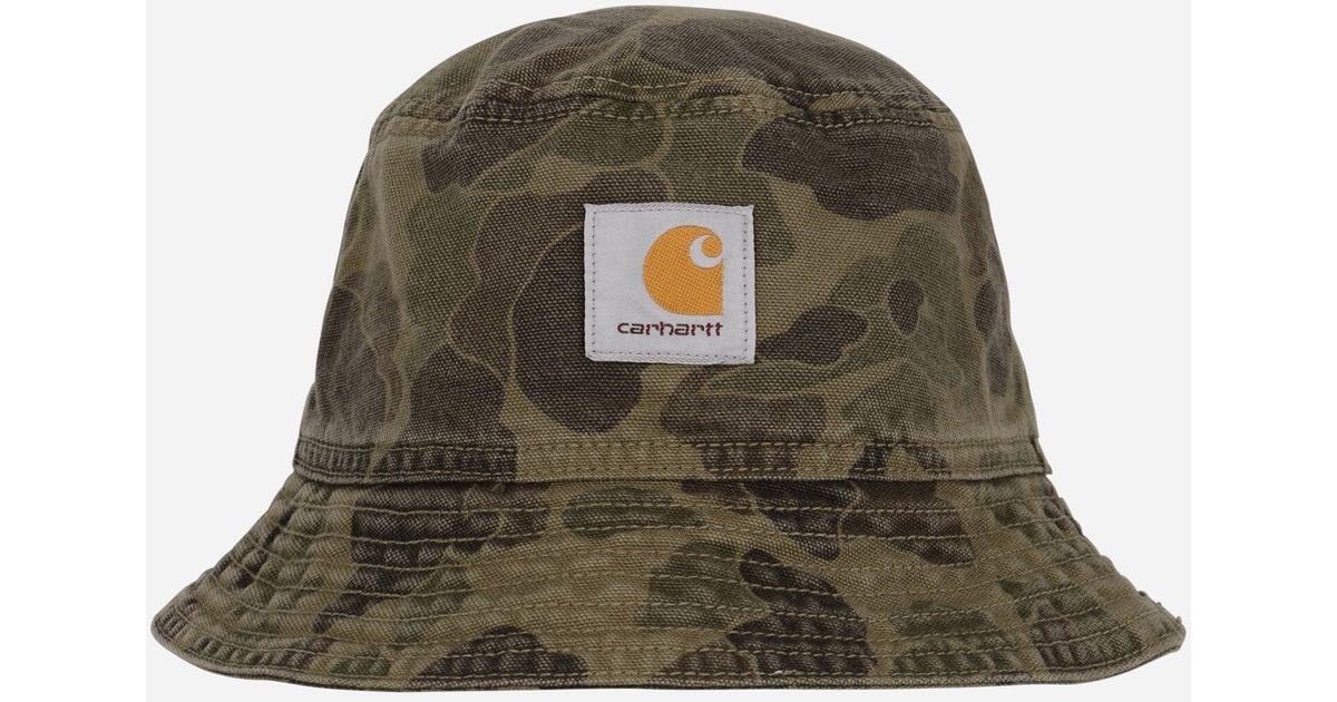 Carhartt Duck Bucket Hat Camo Duck / Office in Green for Men | Lyst