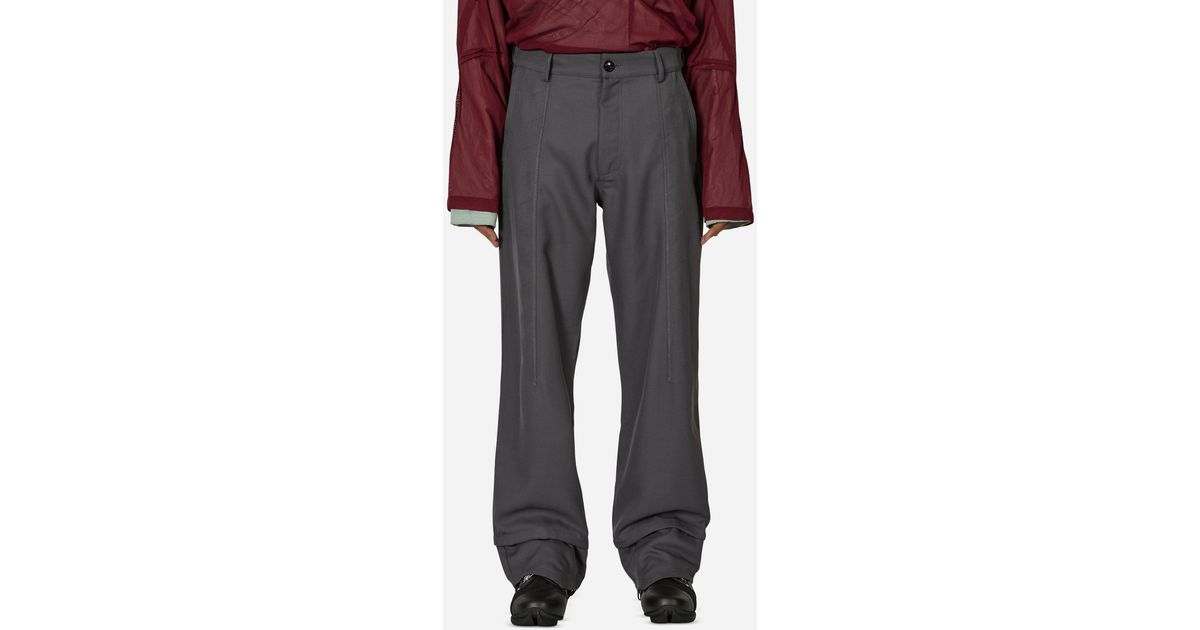 Kiko Kostadinov Jacklight Trousers Iron in Gray for Men | Lyst